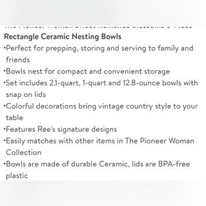 The Pioneer Woman | Kitchen | Pioneer Woman Spring Bouquet Nesting ...